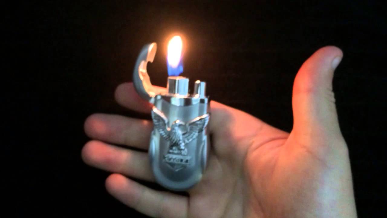 Isqueiro Aguia chama dupla - YouTube