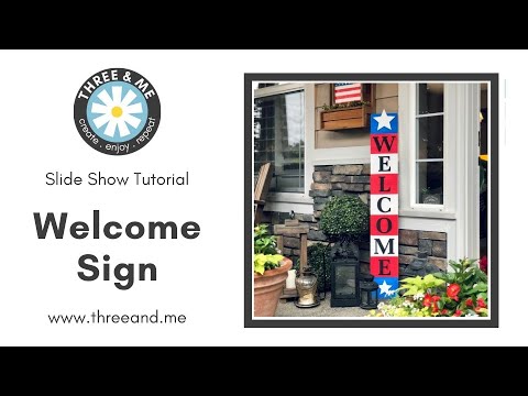 Welcome Sign Tutorial - YouTube