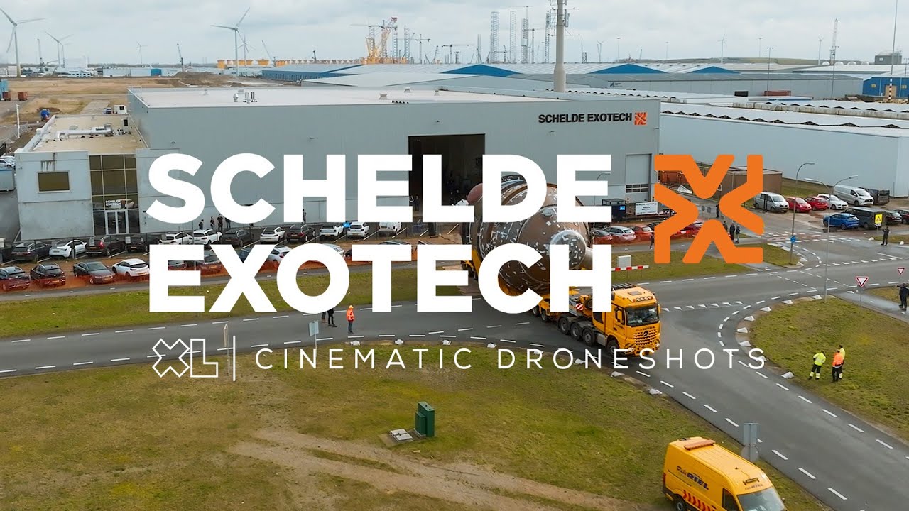 Schelde Exotech | Transport of large Crystallizer (Drone film) - YouTube