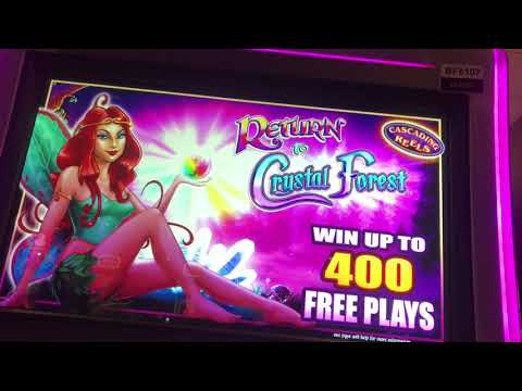 Live play on return to crystal forest slot machine - YouTube