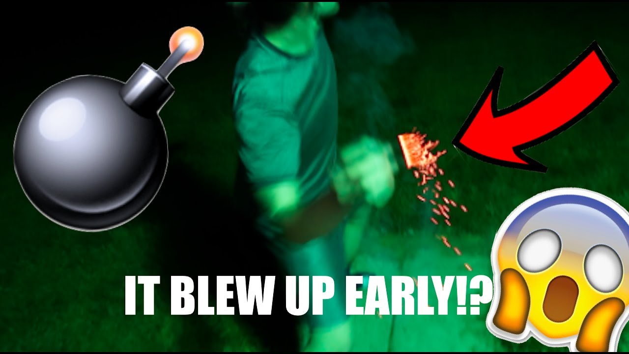 FIRECRACKER EXPLODES EARLY! (IN HIS HAND) *Gone Wrong* - YouTube