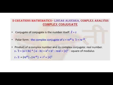 Complex Conjugate, D Creations Mathematics, Linear Algebra, Complex ...