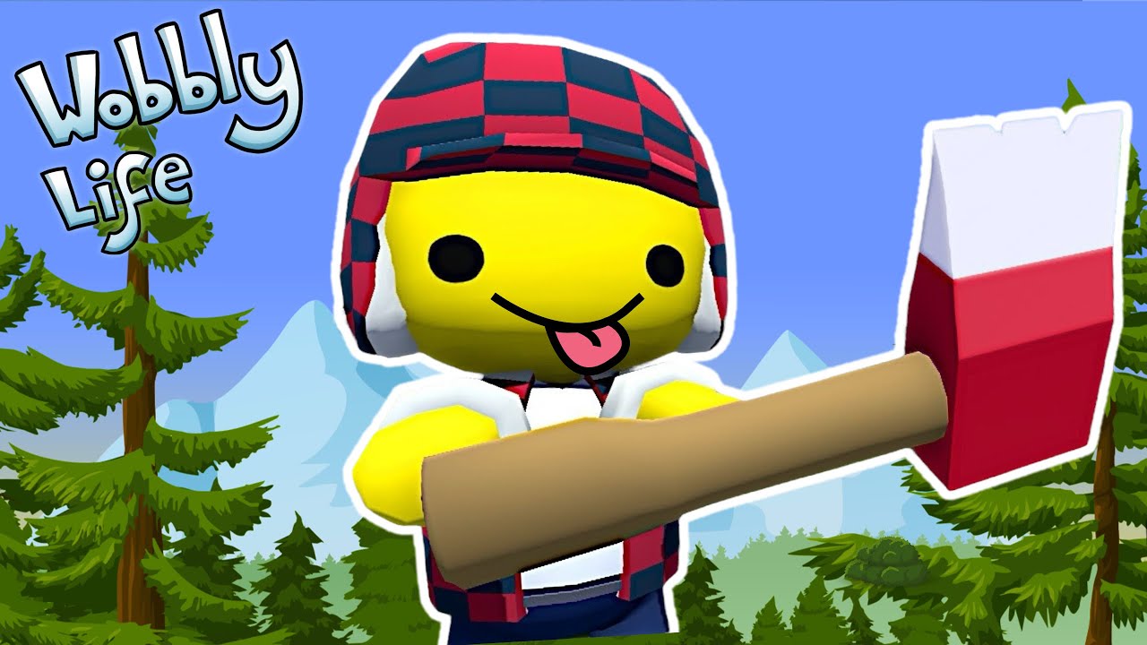 I Got a Job as a LUMBERJACK and it was TERRIBLE! - Wobbly Life - YouTube