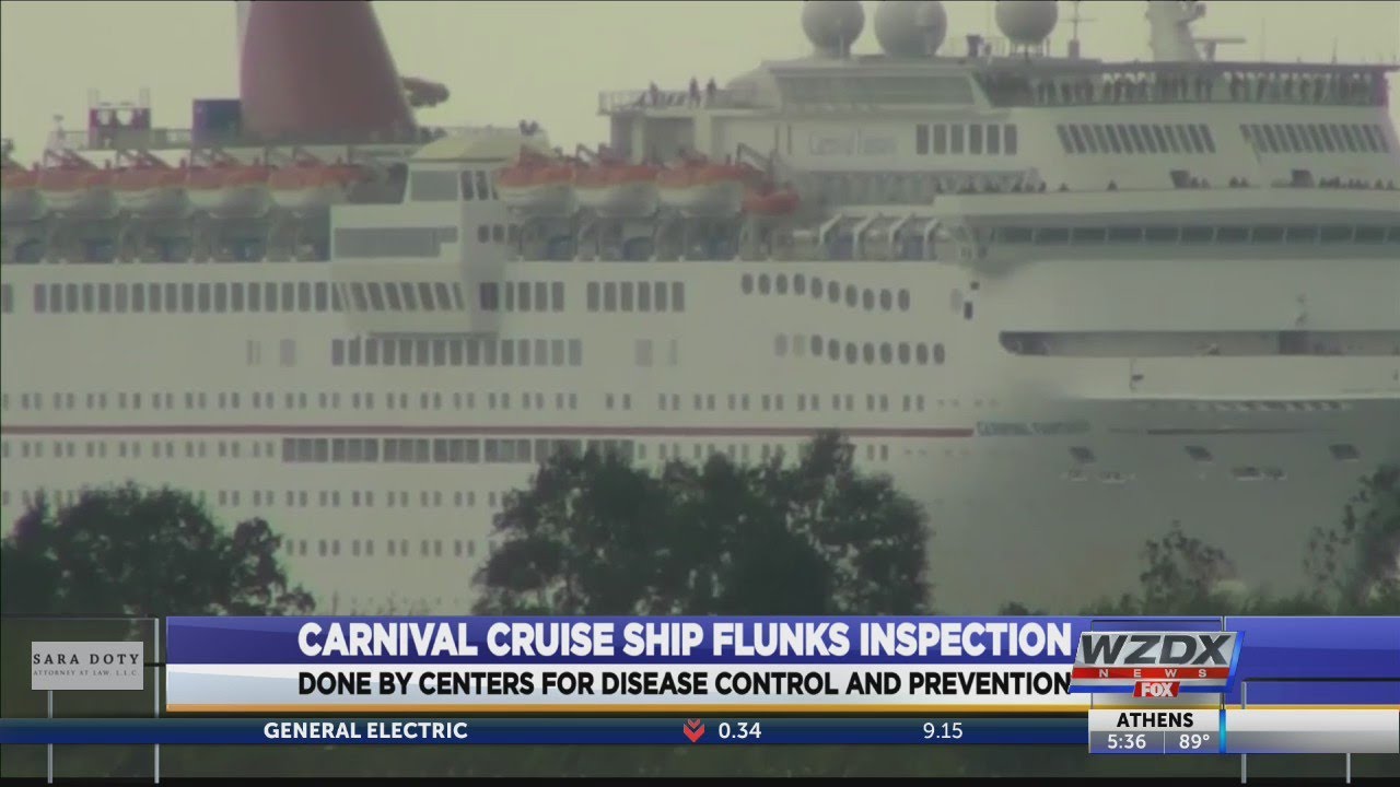 Carnival cruise ship fails health inspection - YouTube