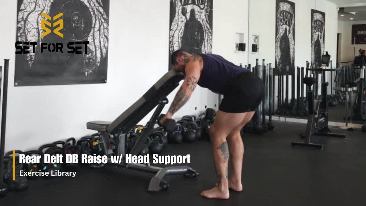Rear Delt Dumbbell Raise w/Head Support | SFS Exercise Library - YouTube