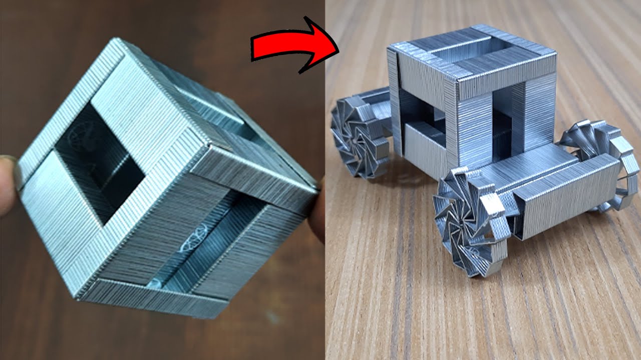 Only A Few People Know How to Build a Carriage Car from Staples Pin ...