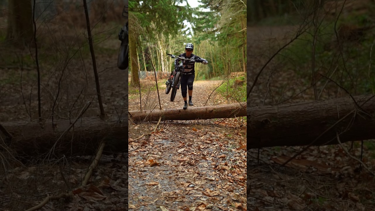 5 Ways to get over fallen trees when riding an MTB #mtb - YouTube
