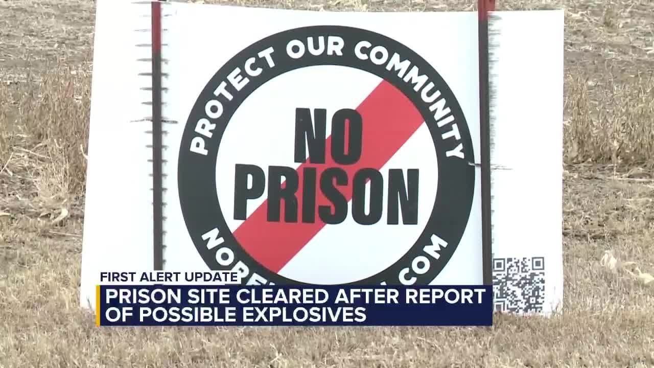 Prison site cleared after report of possible explosives - YouTube