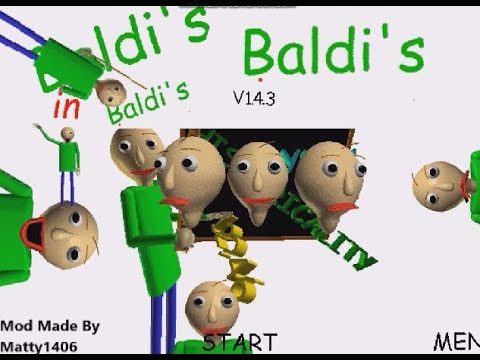Baldi's Baldi's In Baldi's 1.4.3 Mod (Baldi Mania) - YouTube