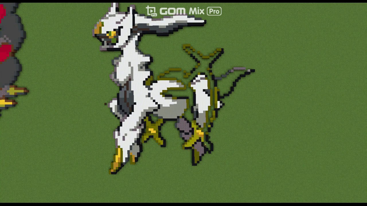 Minecraft pokemon No.493 Arceus pixel art - YouTube