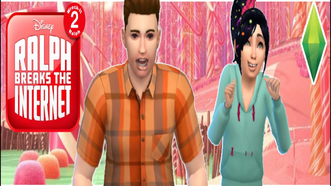 Vanellope and Ralph[wreck it ralph 2]:Create a sim{sims 4} - YouTube