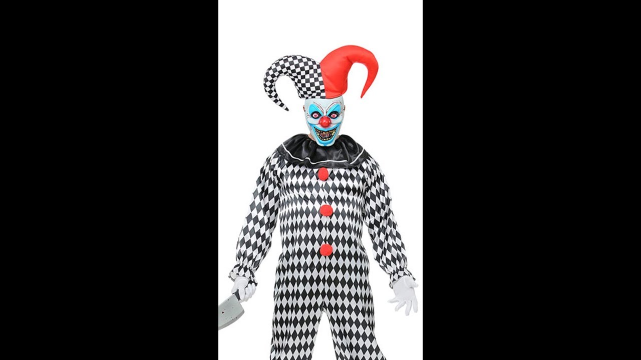 03295 - Hard plastic "EVIL JESTER HALF-FACE MASK WITH HAT" | 7029 ...