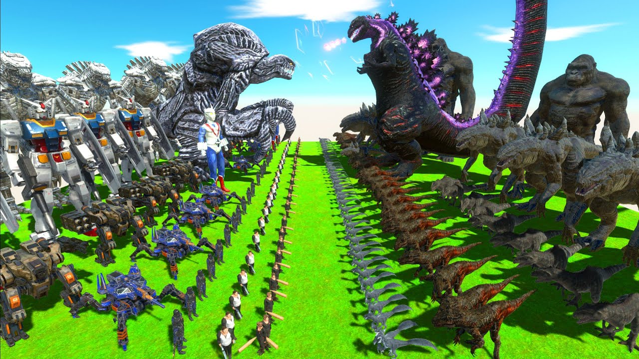 Modern Weapon War - Team Mecha Orga + MechaGodzilla 2021 + Gundam VS ...