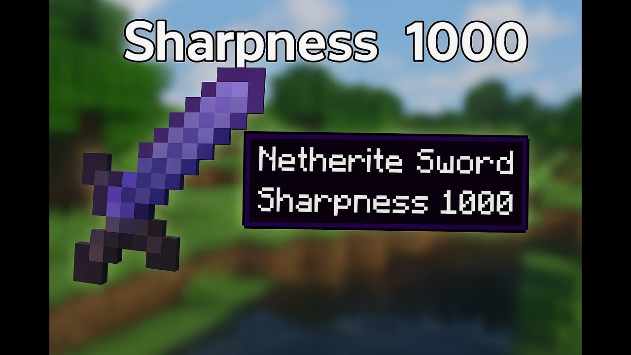 How to get a 1000 sharpness sword in Minecraft Bedrock - YouTube