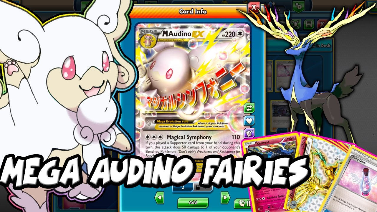 PTCGO Mega Audino EX Fairy Deck! Healing your Audino with Xerneas ...