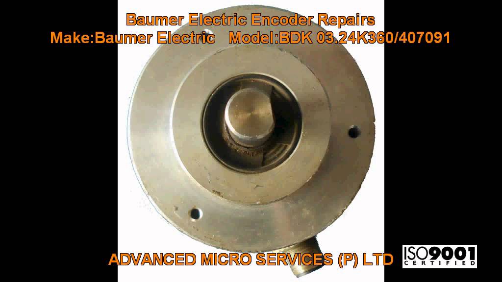 Baumer Electric BDK 03.24K360/407091 Encoder Repairs @ Advanced Micro Services Pvt. Ltd - YouTube