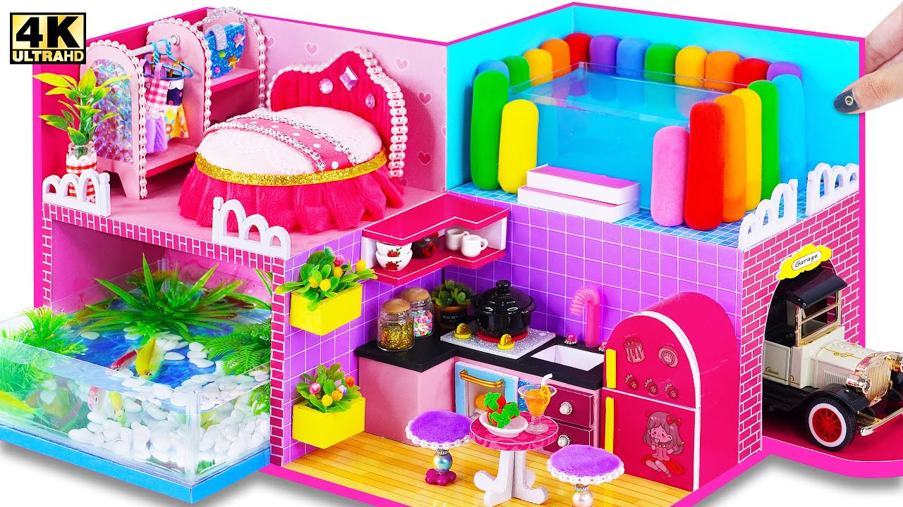(EASY) DIY How To Make Melody House with Underground Aquarium & Rainbow ...