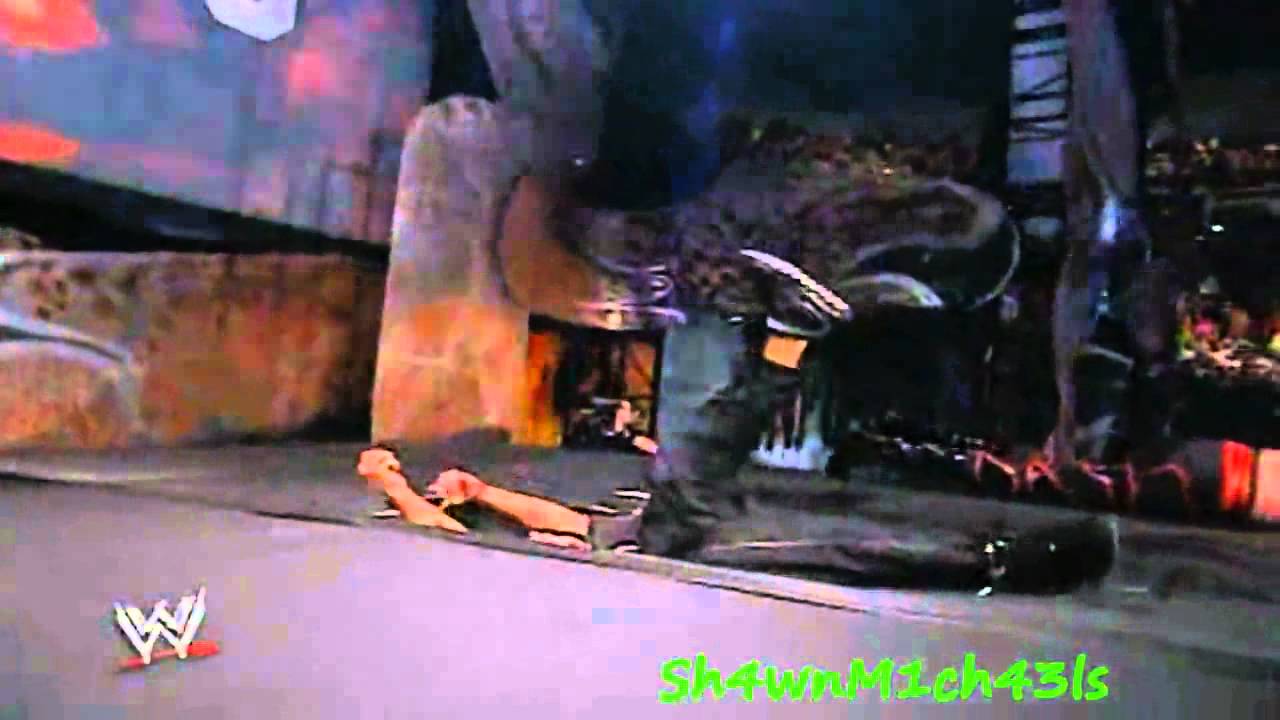 Shane McMahon Jumps From The Top Of The Stage HD Unforgiven 2003 - YouTube