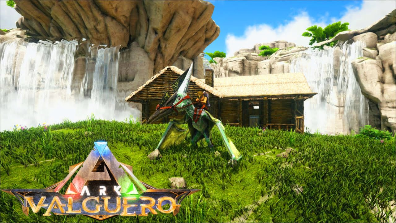 សង់ផ្ទះនៅមុខទឹកជ្រោះ Ark Survival Evolved Valguero វគ្គ២ - YouTube