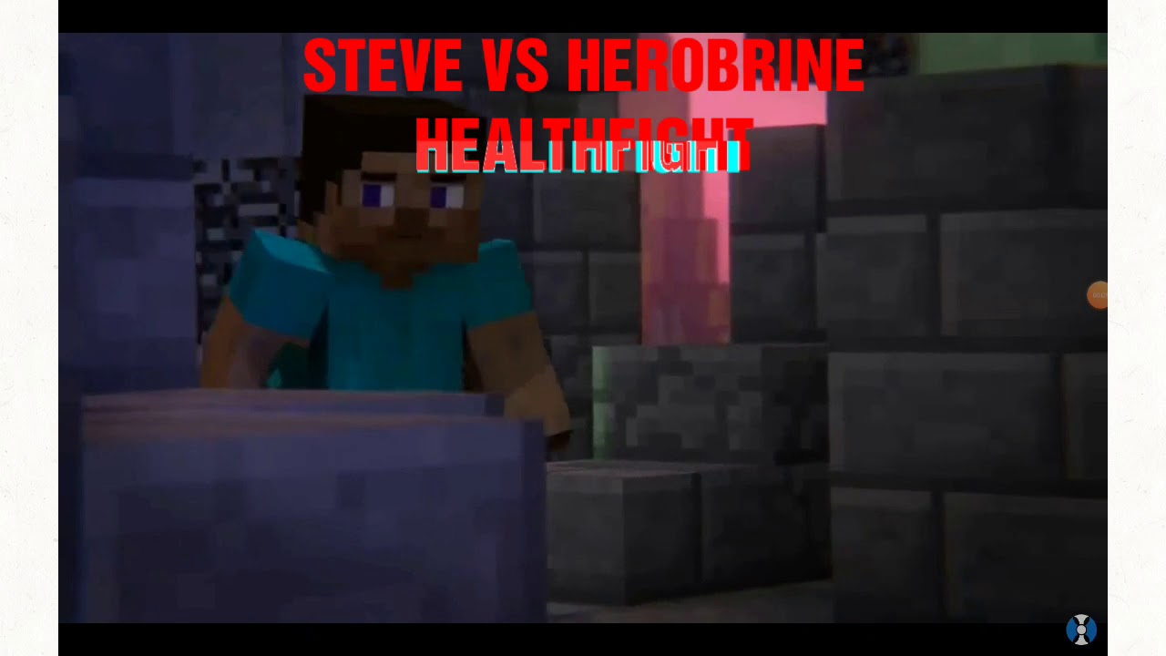 Steve vs Herobrine (Animation life 2) with healthfight. - YouTube