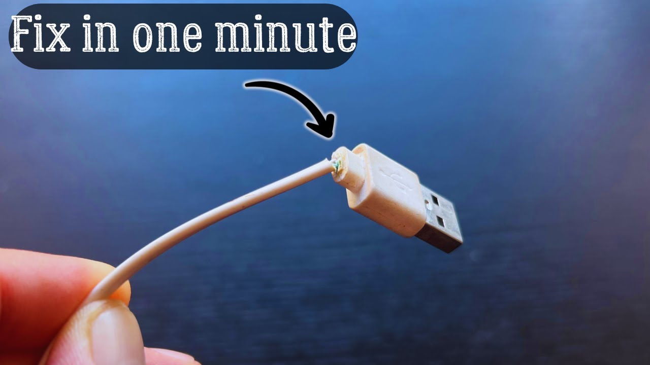 You Won't Believe This Amazing Fix! Repair Original Charging Cable in ...