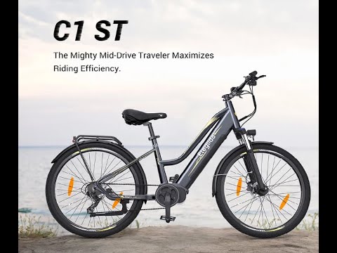 Eleglide C1 ST 27.5 inch Trekking Bike with 250W Ananda Mid-Drive Motor ...