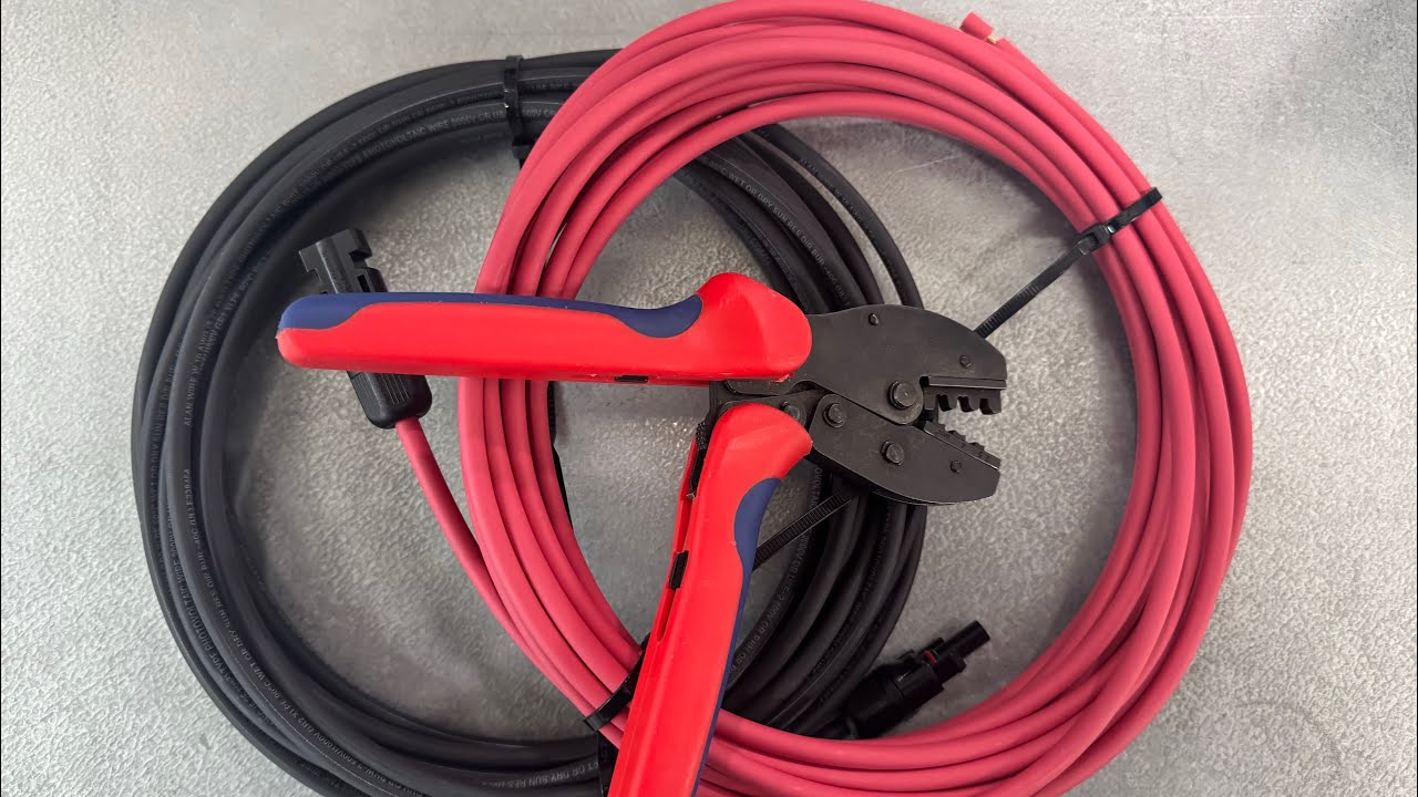How to properly install mc4 connectors on 8 gauge cable! - YouTube