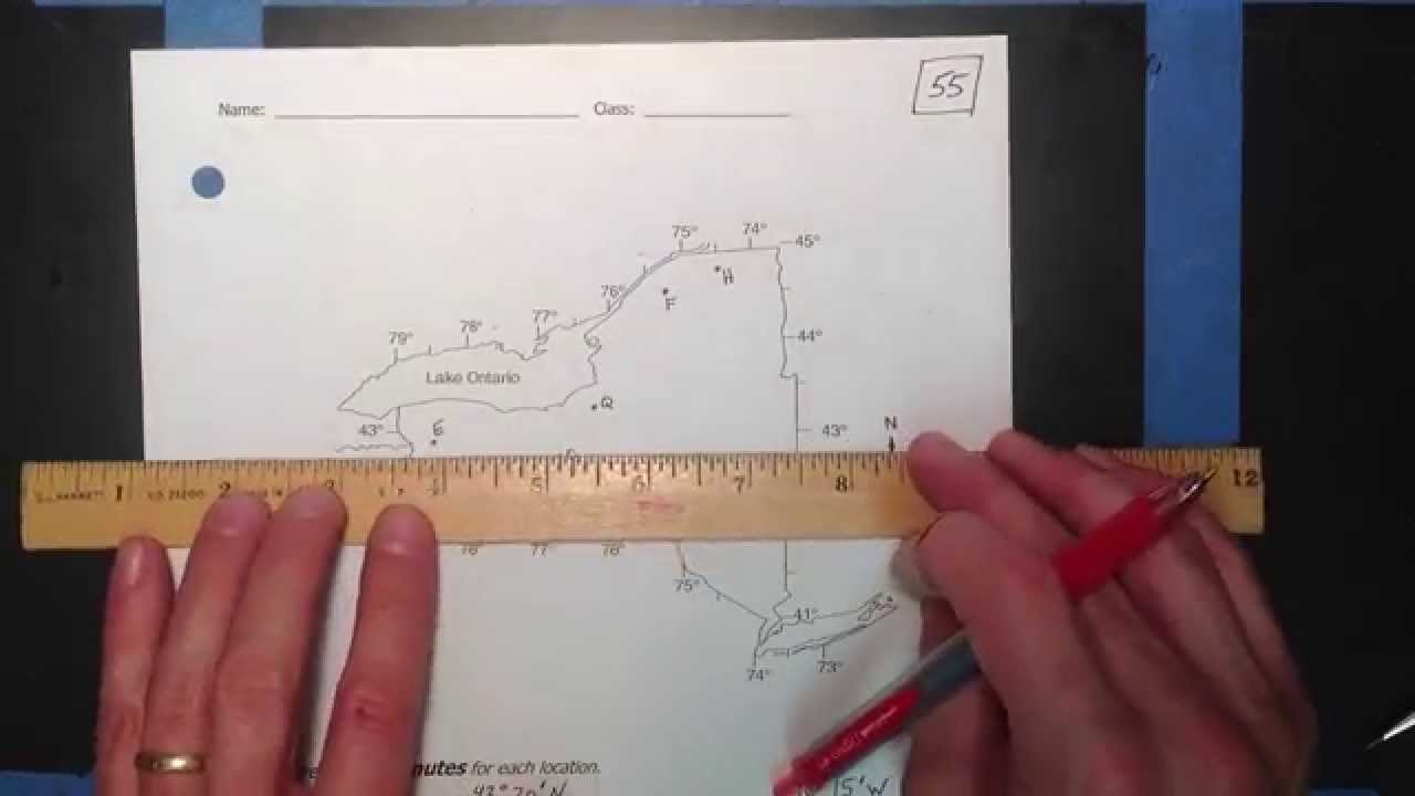 55 Latitude/Longitude in NY with minutes - YouTube