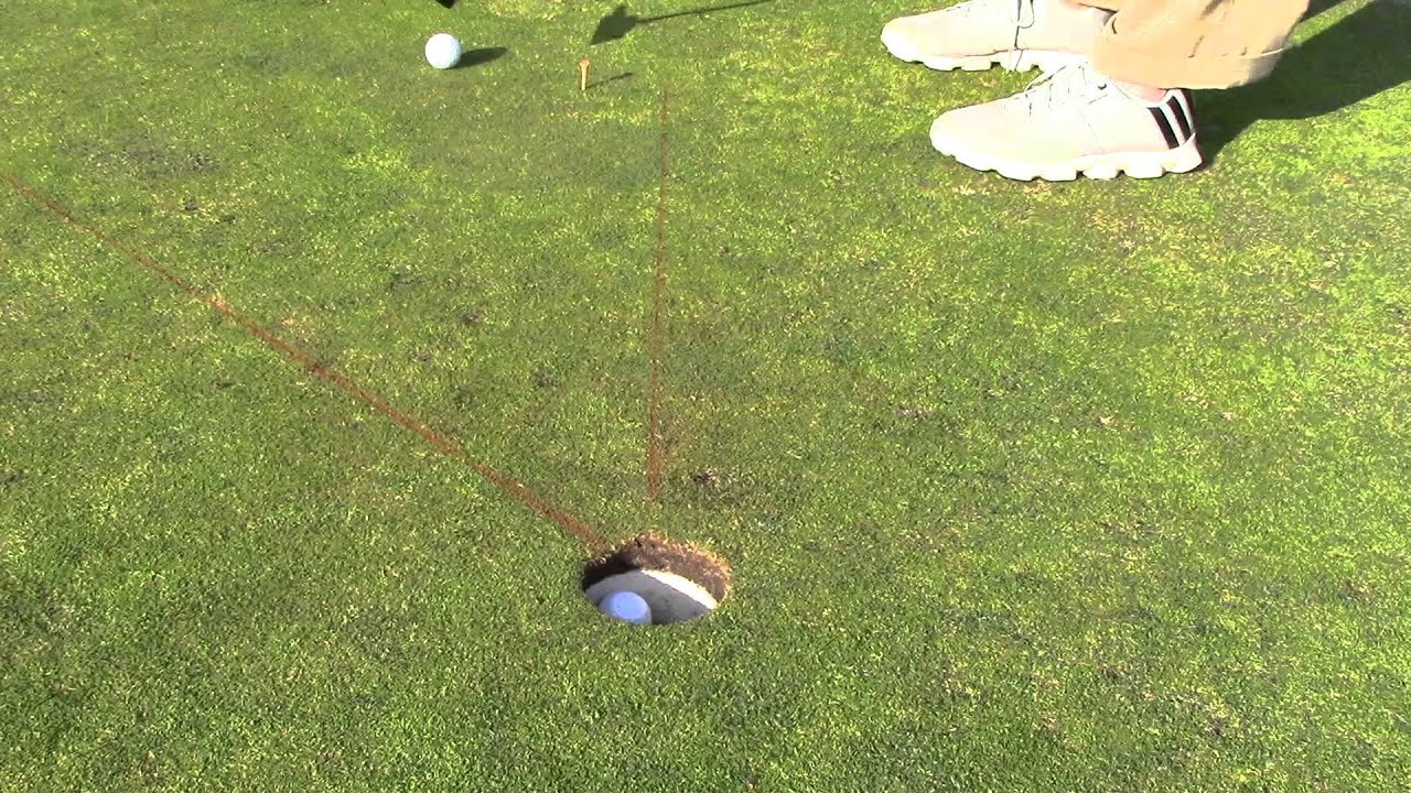 Golf Putting Drill - 3 Foot Line Putt Drill - YouTube