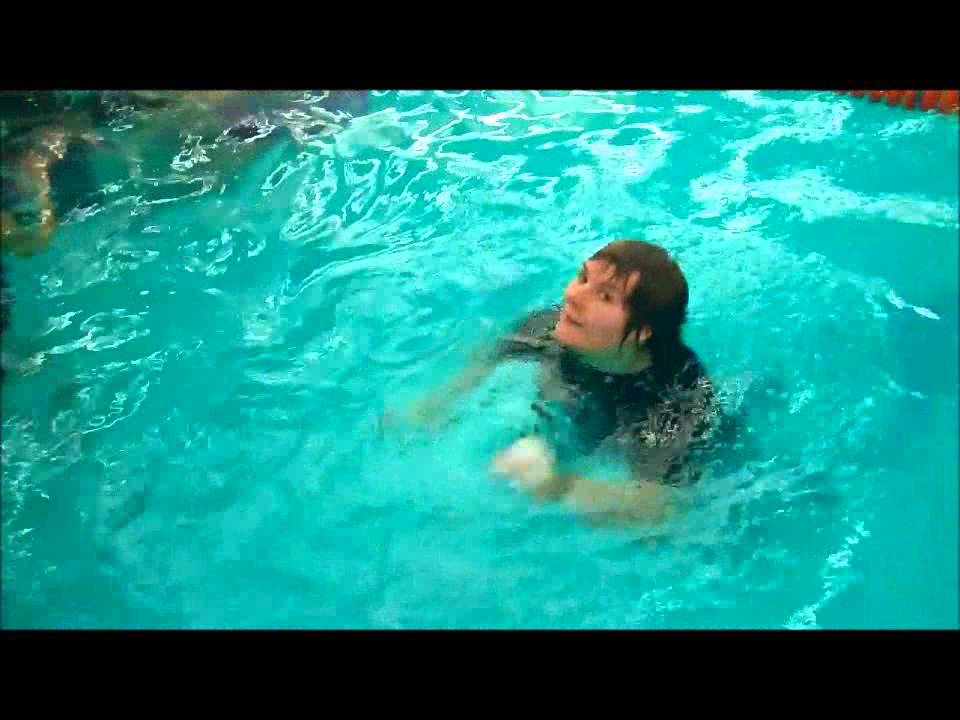 Tiffany Learning To Swim - YouTube