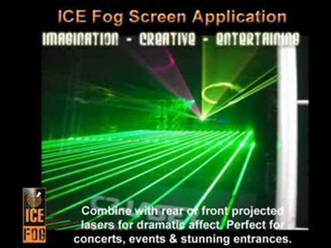 ICE FOG Walk thru Projection Screens - YouTube