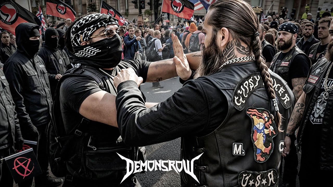 Outlaw Motorcycle Club Scares Antifa In Portland, What Happened? - YouTube