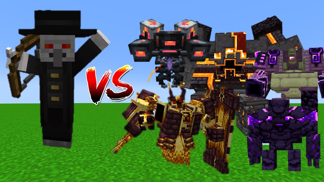 Apostle(Goety) Vs L_Ender's Cataclysm Bosses - Minecraft Mob Battle ...