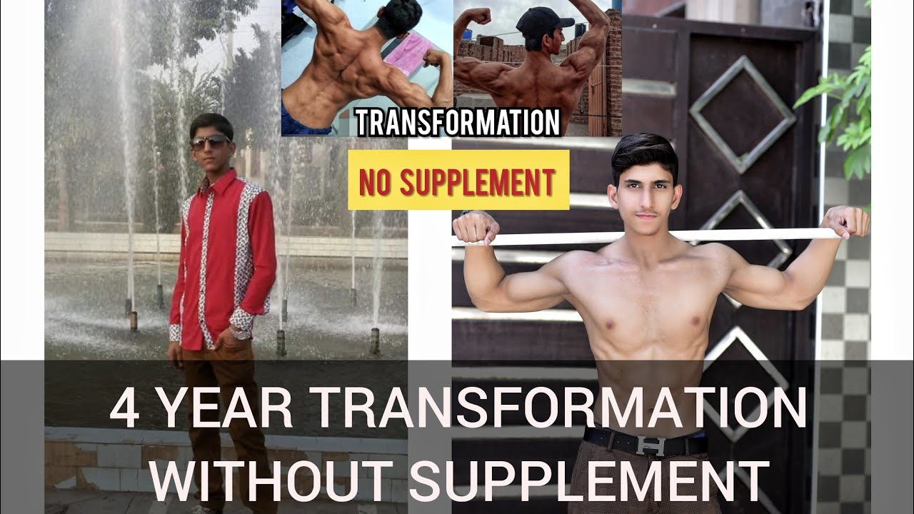 My 4 year Transformation Without Supplement | Gym Workout Challenge ...