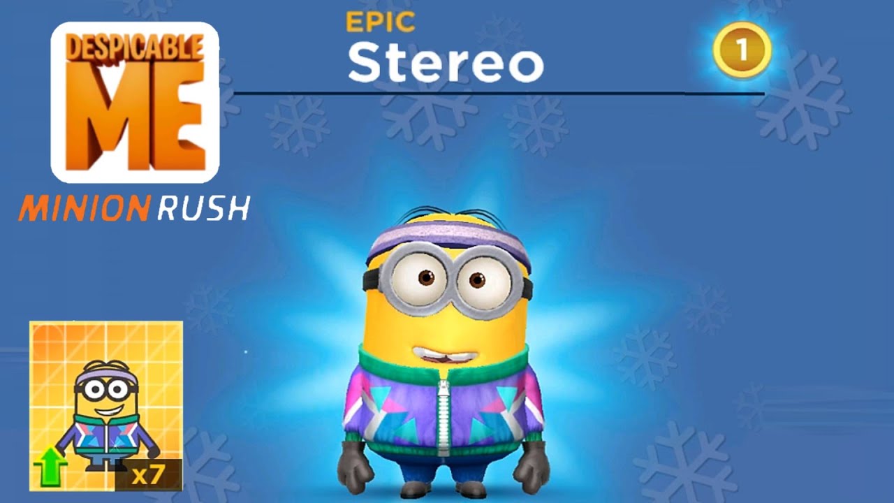 Stereo Minion Rush new epic Costume unlock gameplay walkthrough ios ...