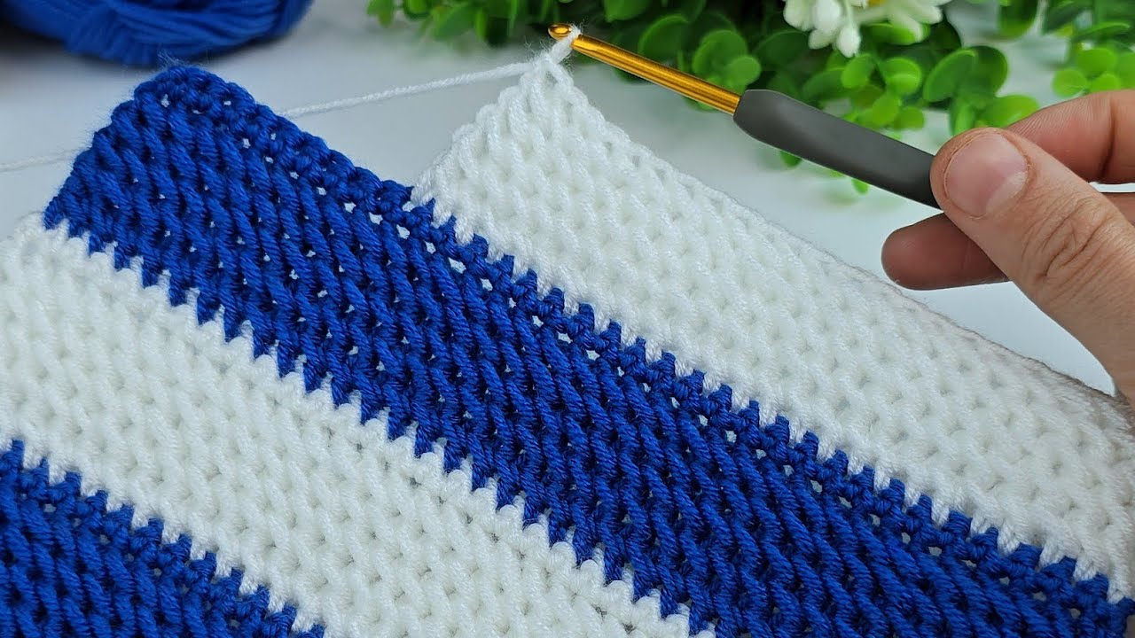 VIRAL CROCHET PATTERN! 🔥 Super Easy Tunisian Crochet Stitch for ...