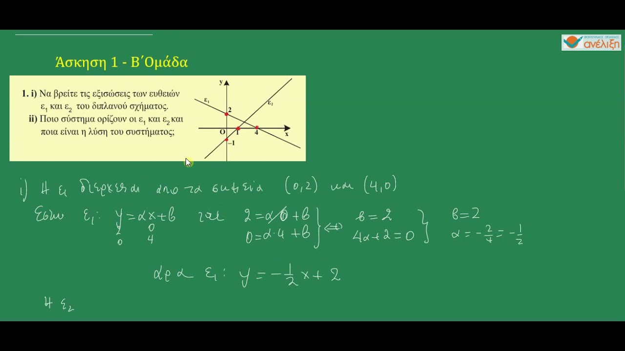ΑΛΓΕΒΡΑ Β' ΛΥΚΕΙΟΥ: 1 1 14 ΑΣΚΗΣΗ 1 Β΄ΟΜΑΔΑ - YouTube