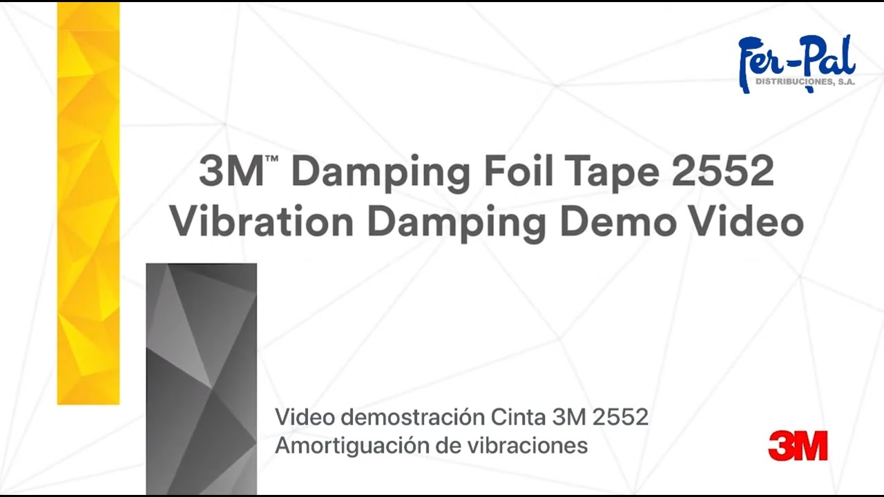 3M™ Cinta antivibración 2552 Damping Foil Tape Fer Pal - YouTube