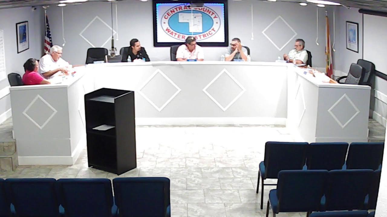 Central County Water Control District Live Stream - YouTube