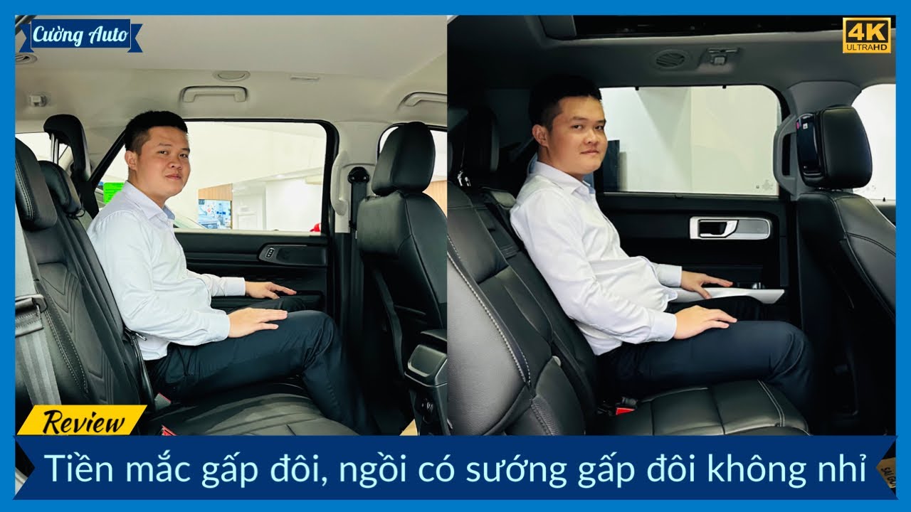 Ngồi hàng ghế 2 FORD EVEREST vs FORD EXPLORER nào sướng hơn? - YouTube