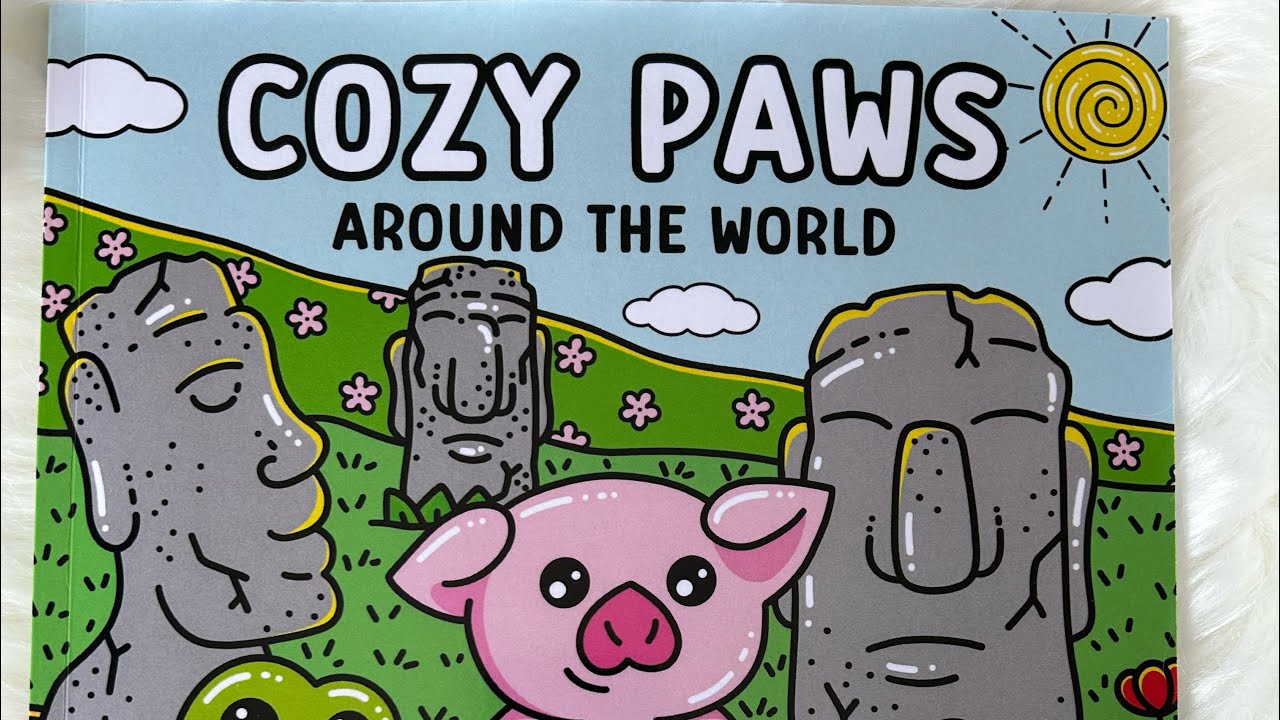 Cozy Paws Around The World Coloring Book: Pika Poyo | Flip Through ...