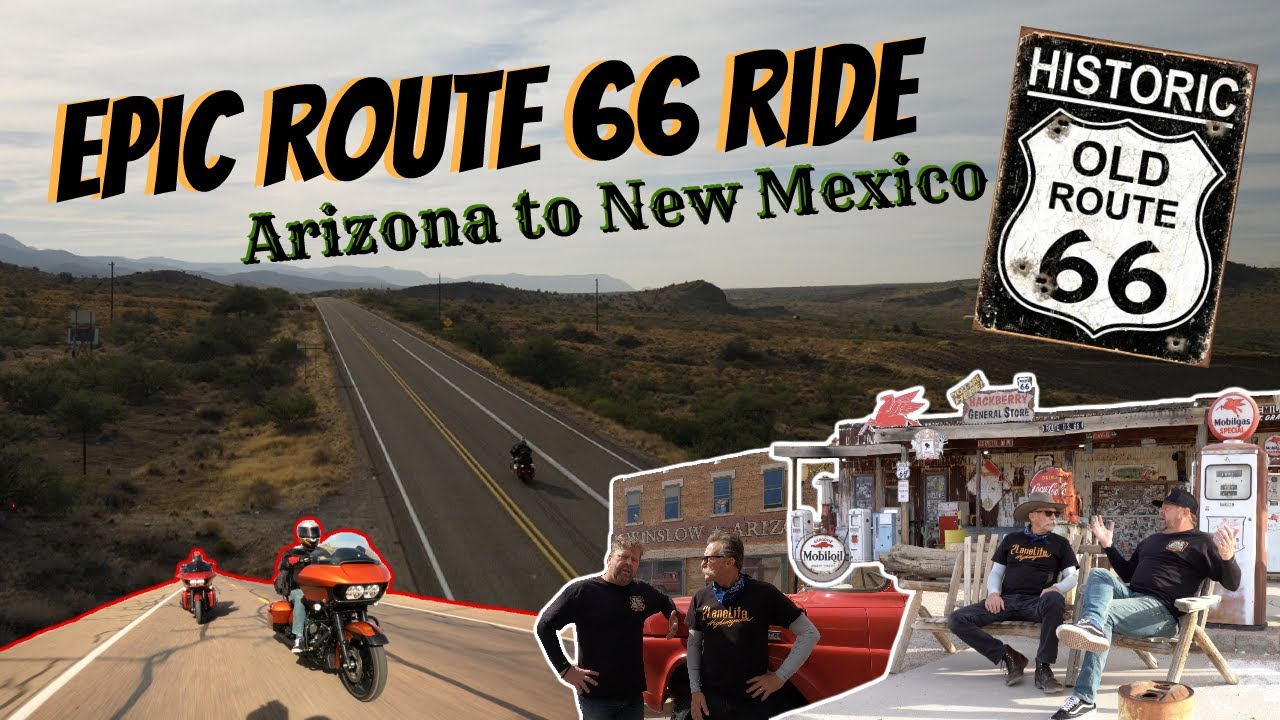 Riding Route 66 from Arizona to New Mexico! | Entire Route 66 Ride ...
