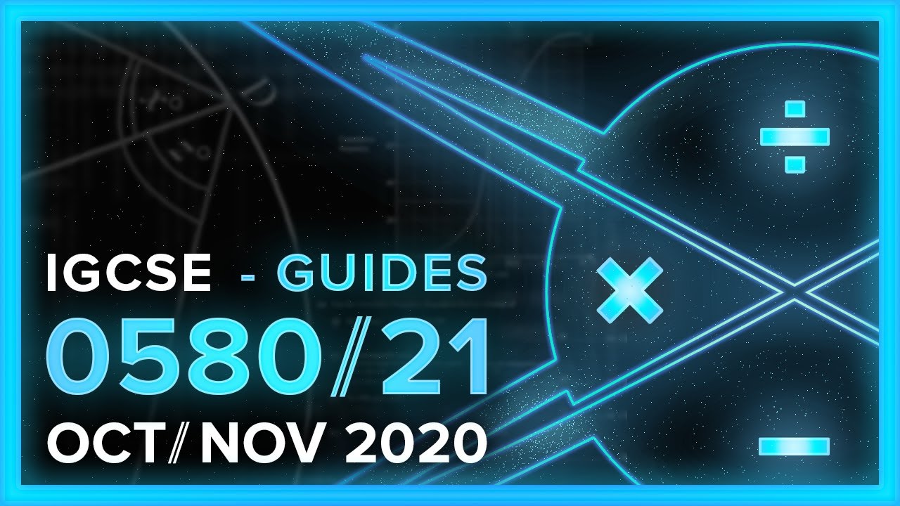0580/21/OCT/NOV 2020 | Solution Guide - YouTube