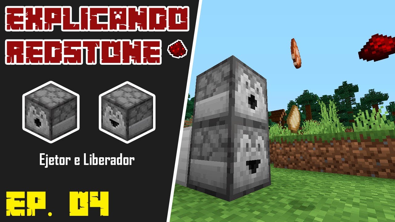Tudo sobre Ejetor e Liberador | Explicando Redstone Ep. 04 | Minecraft ...