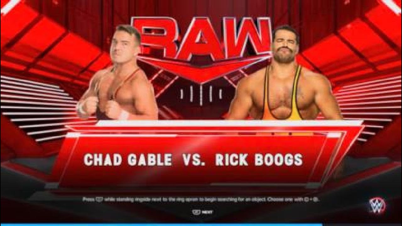 wwe2k23 Chad Gable vs Rick Boogs - YouTube