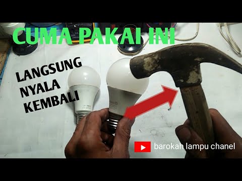 Cara mudah servis lampu led tanpa solder - YouTube