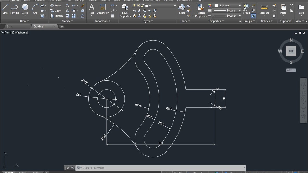 Chapter - 15| How to do 2D Design in AutoCAD #autocad2d #autocad3d # ...