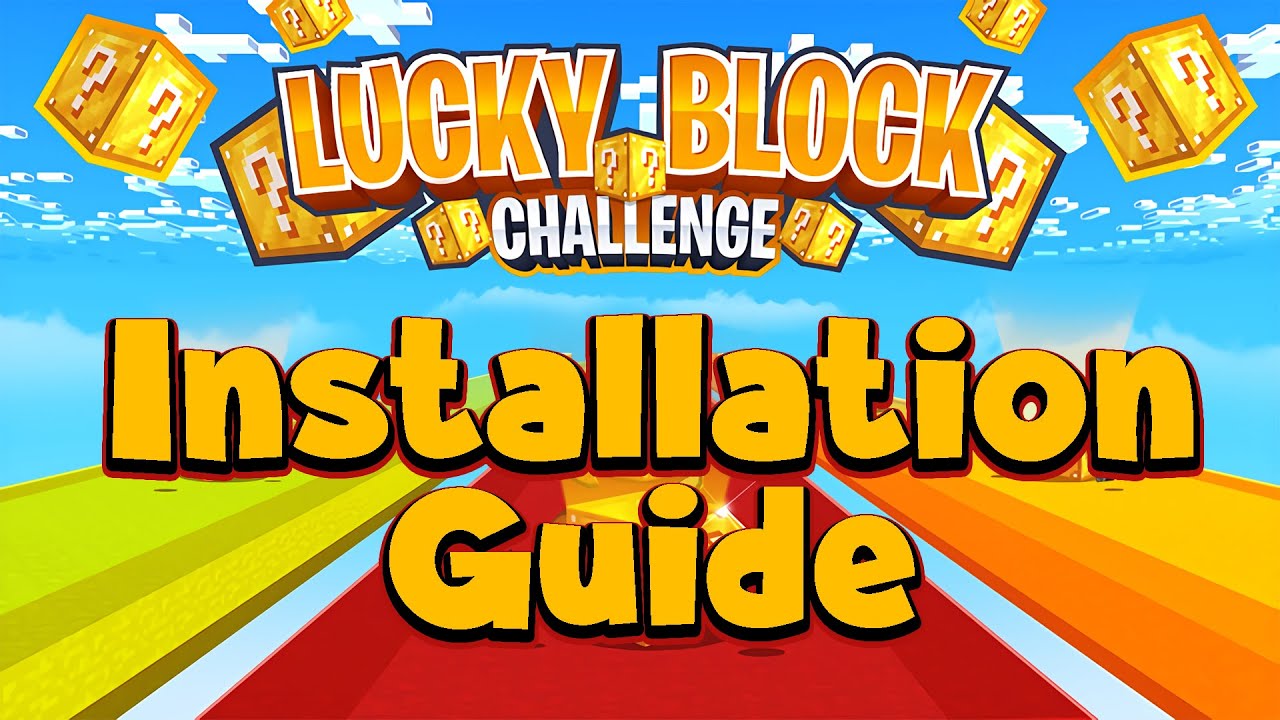 How To Download & Install Lucky Block Challenge for Minecraft - YouTube