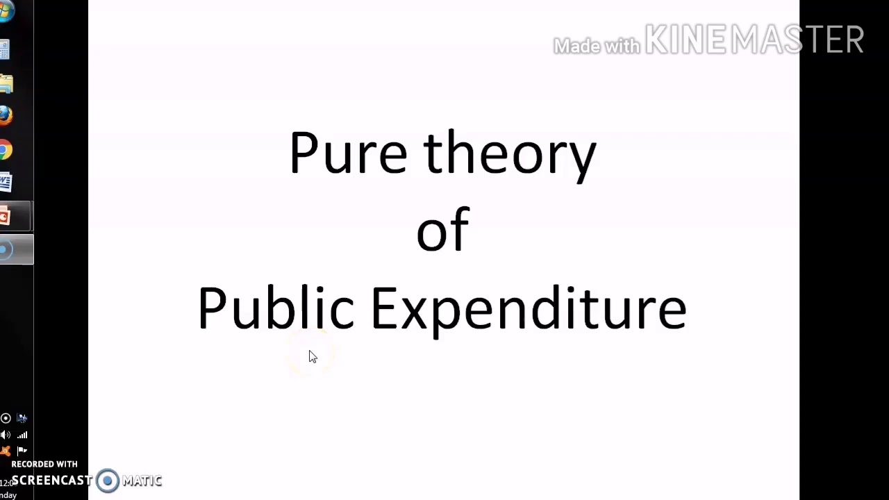 Pure Theory of Public Expenditure - YouTube