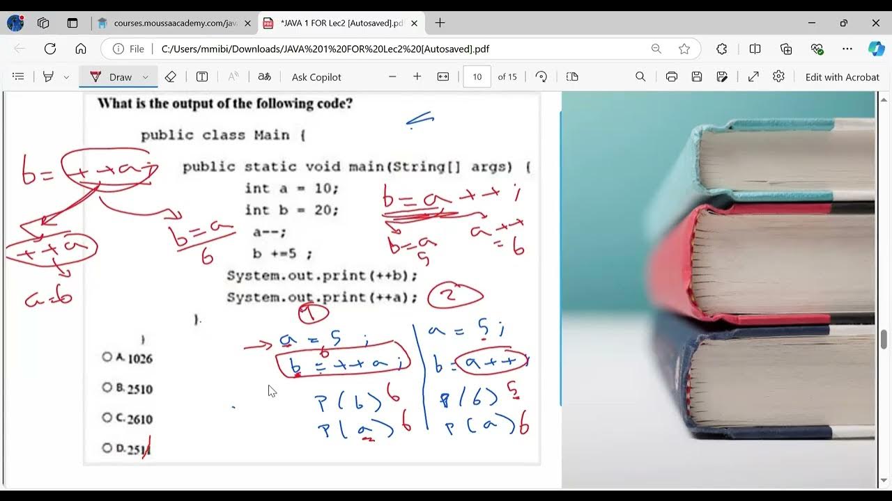 Java 1 Online Lecture 3 - YouTube